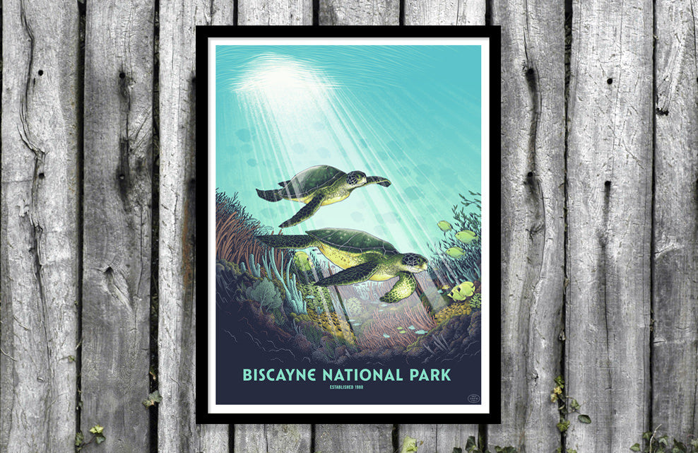 Biscayne National Park Poster (Large) – Fifty-Nine Parks