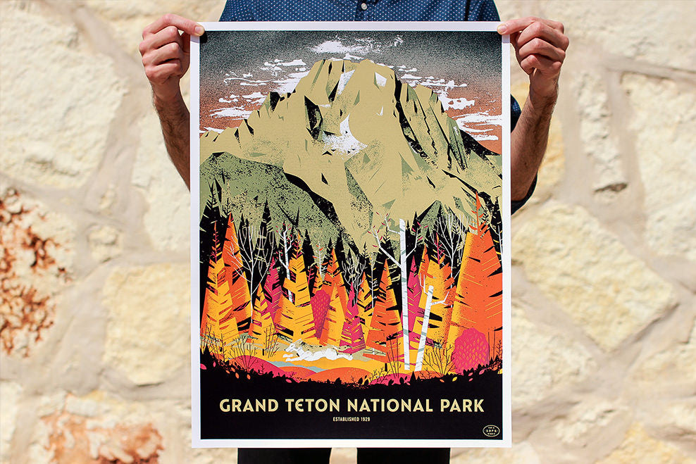 Grand Teton National Park Poster – Fifty-Nine Parks