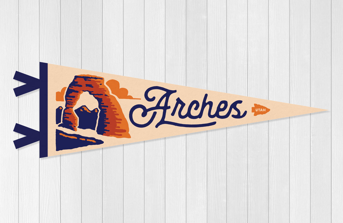 Arches National Park Pennant – Fifty-Nine Parks