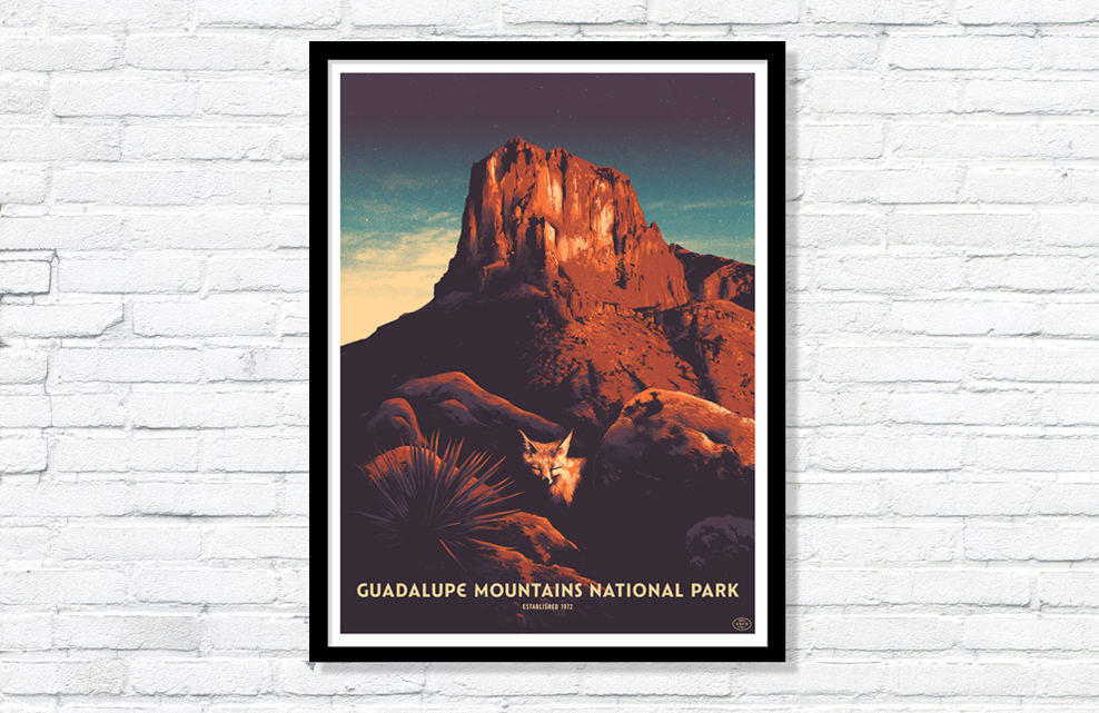 Guadalupe Mountains National Park Poster – Fifty-Nine Parks
