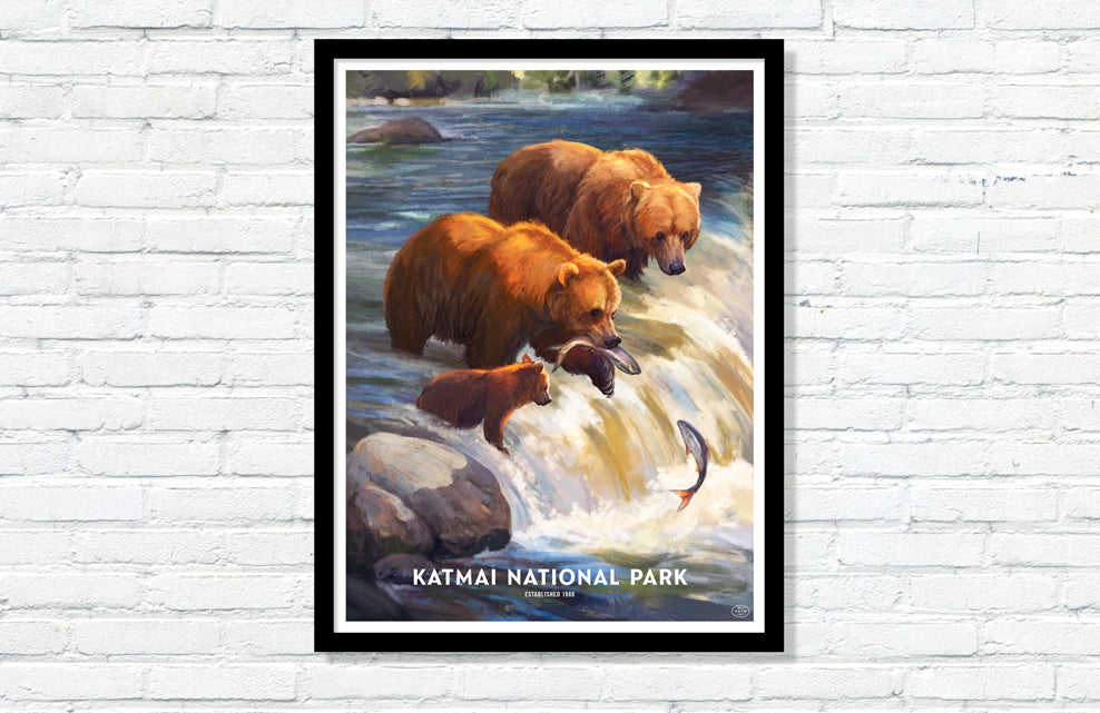 Katmai National Park Poster – Fifty-Nine Parks