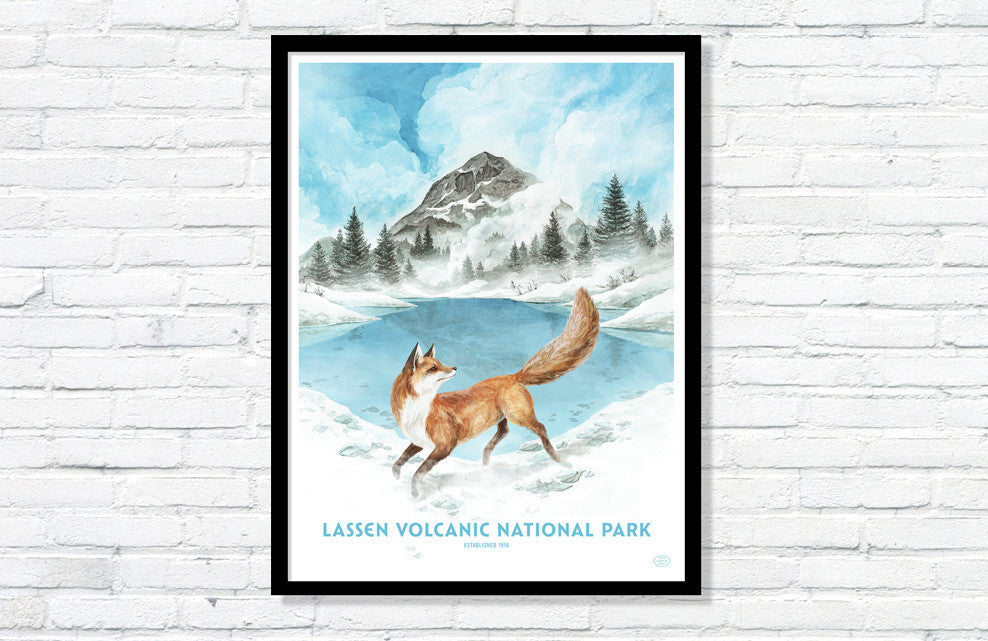Lassen Volcanic National Park Poster – Fifty-Nine Parks