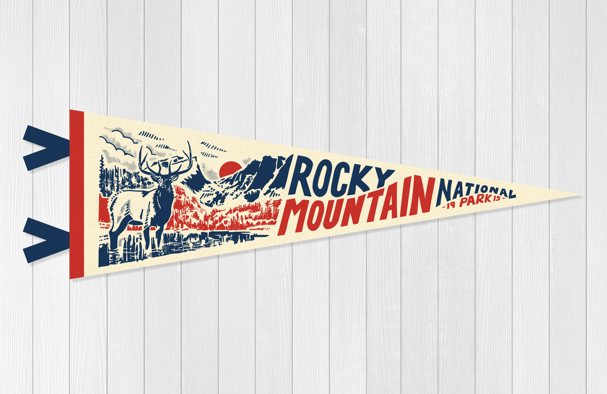Rocky Mountain National Park Pennant – Fifty-Nine Parks