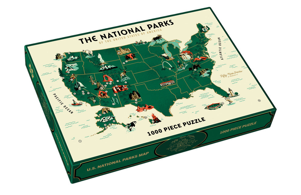 US National Park Map Puzzle – Fifty-Nine Parks