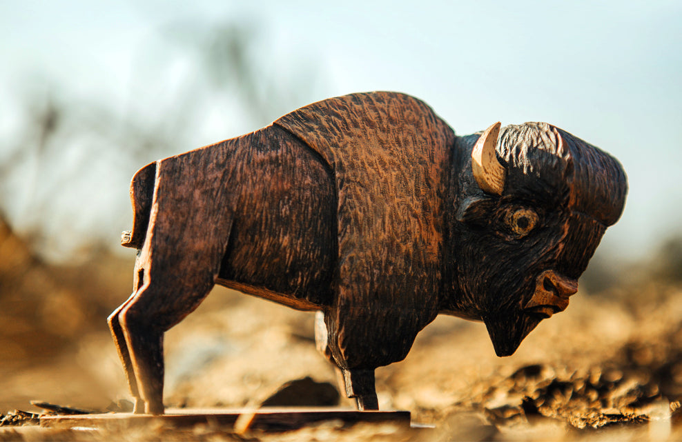 Whittle Bison Carving – Fifty-Nine Parks